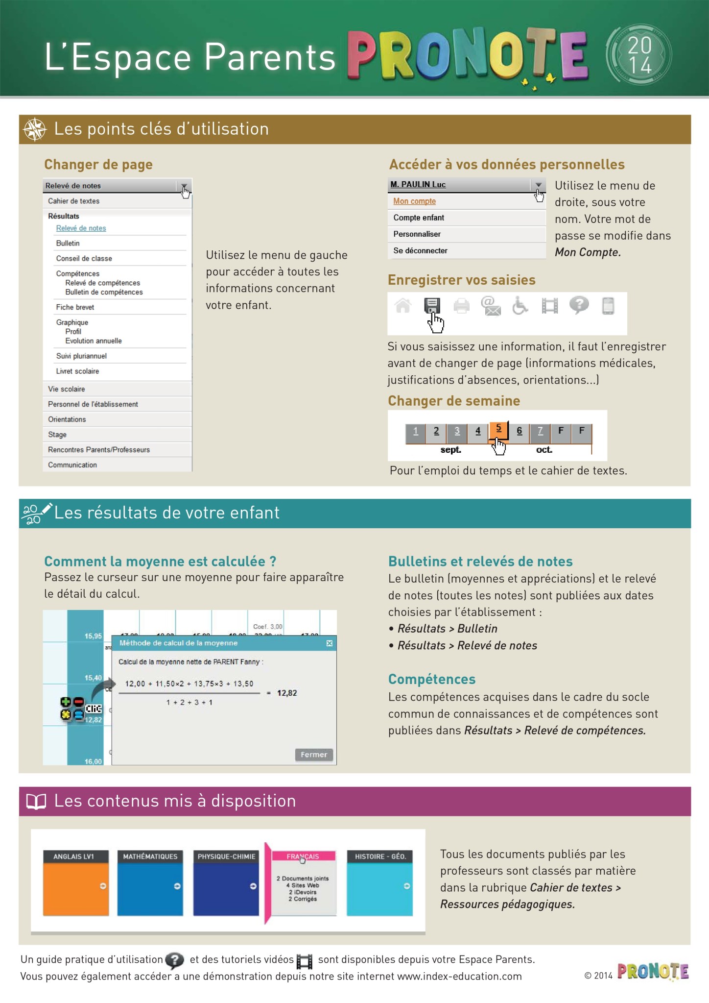 Guide Pronote – Collège François Truffaut